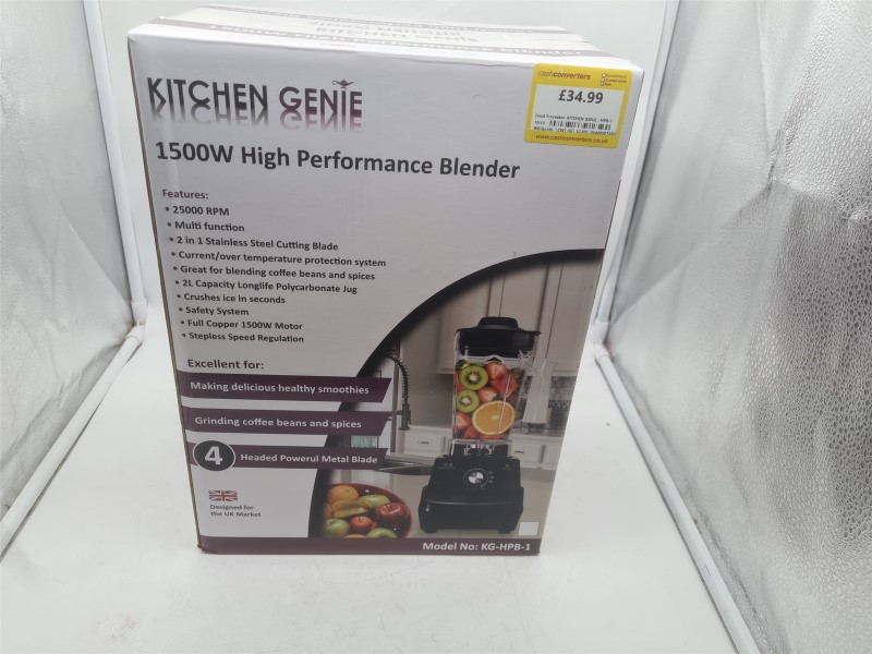 Kitchen Genie Hpb-1 Black | 044400074501 | Cash Converters