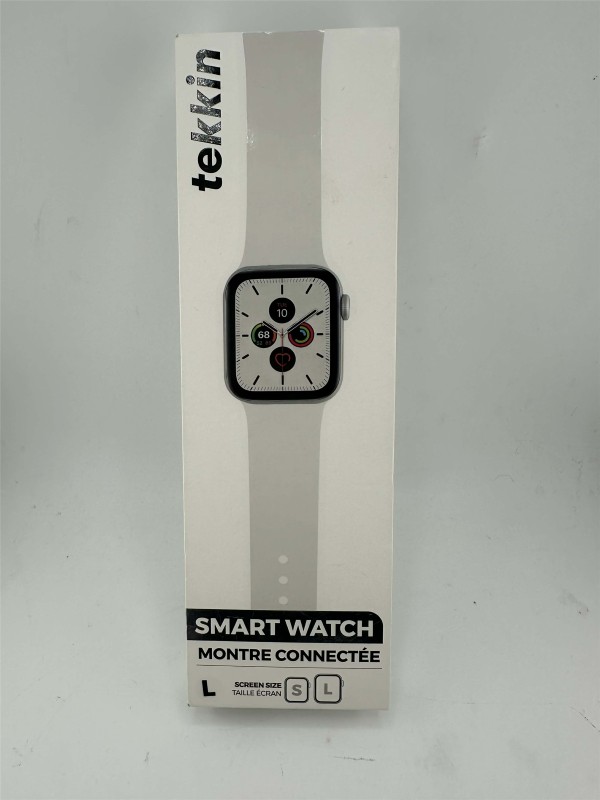 Tekkin Smartwatch - White - 2.01" Ips Screen - Size L - Ios And Android ...