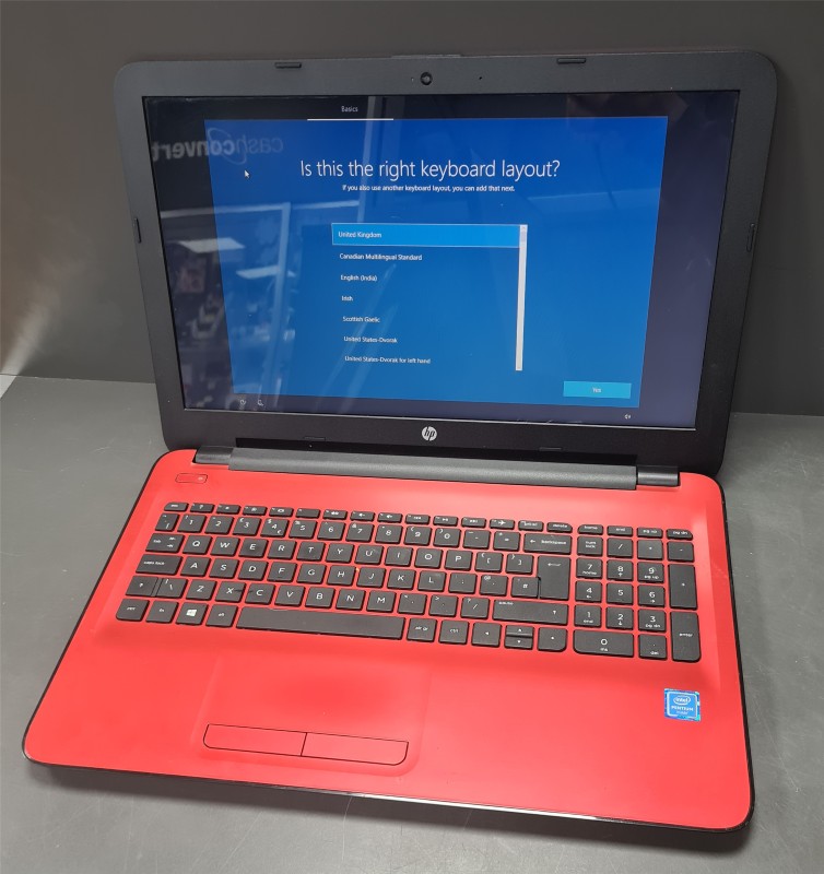 HP Laptop With Charger 8.00GB Ram/2TB HDD/1.60GHz/Wins 10 8GB Red ...