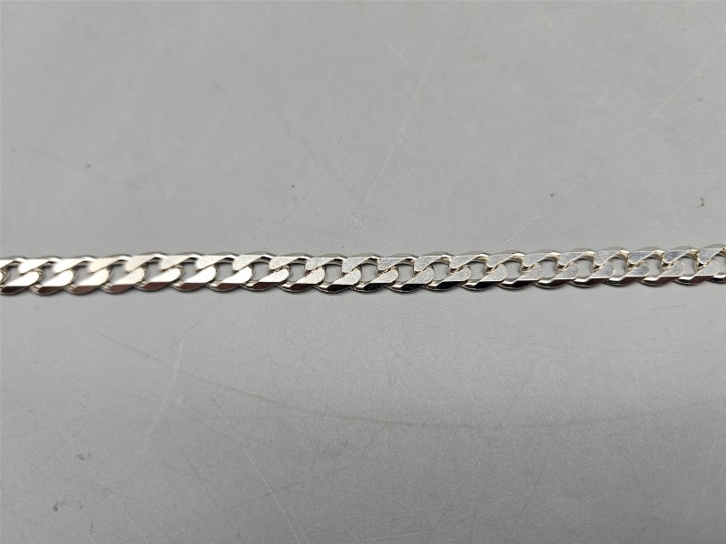 Silver Silver 19" Curb Chain Chain Necklace 30.4G | 044200060537 | Cash ...