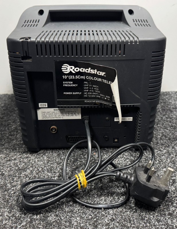 Roadstar Crt TV (Ctv-1010) W/ Remote 10'' Black | 016500275464 | Cash ...